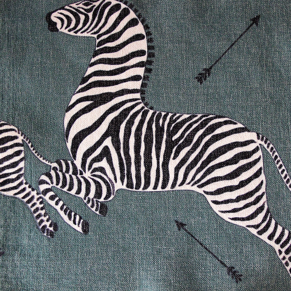 blue zebra pillow le zebre denim denim blue pillow zebra outdoor pillow ...