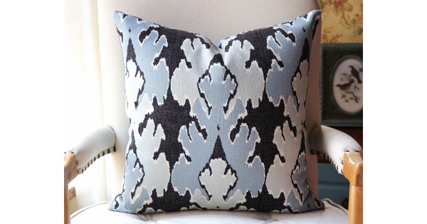 geometric pillow channels periwinkle groundworks pillow accent pillow ...